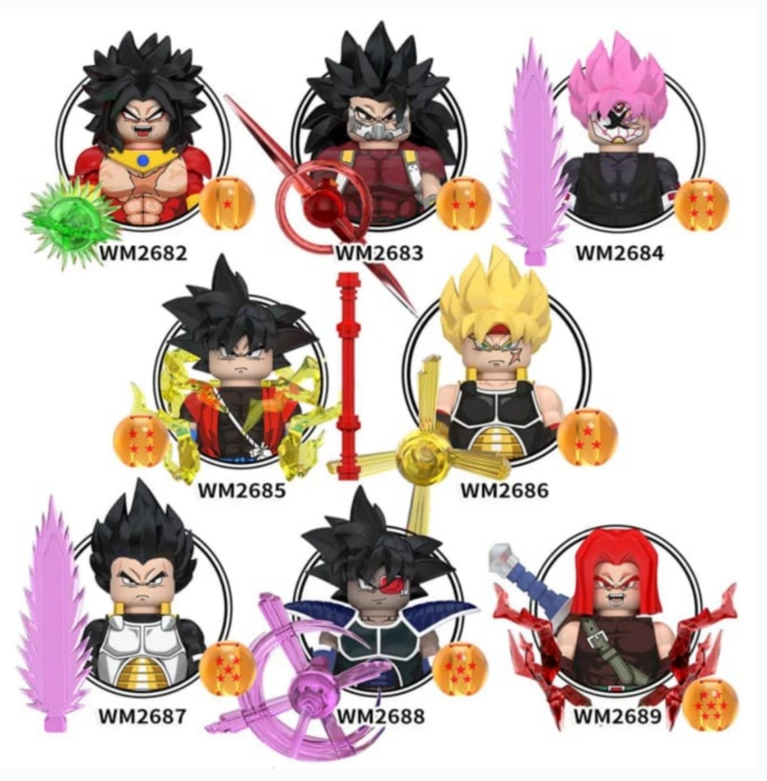 Dragon Ball Minifigures Set 1 – Darkie's Collectibles